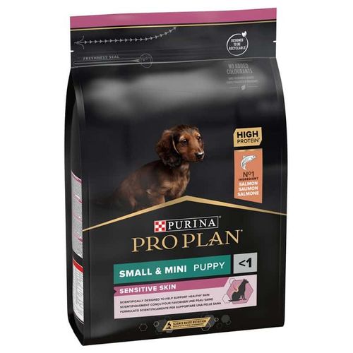 Purina Pro Plan Dog Small/Mini Puppy Sensitive Skin Losos - 3 kg