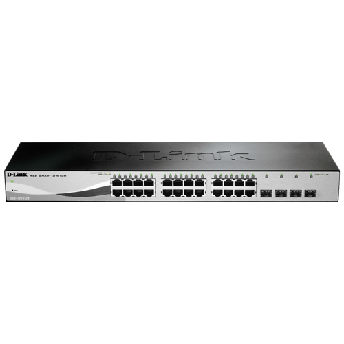 D-LINK Switch DGS-1210-28 Upravljivi, 24 RJ-45 portova, 8K, 56Gbps