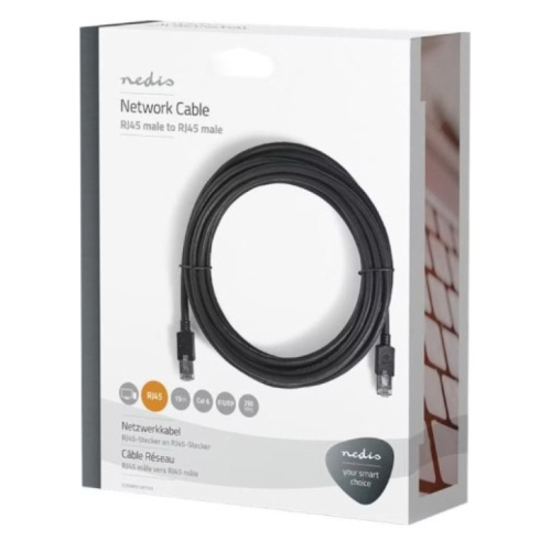 CCBW85100AT150 Nedis Mrezni kabl, CAT5e UTP Patch cord 15m black (alt. PP12-15M)