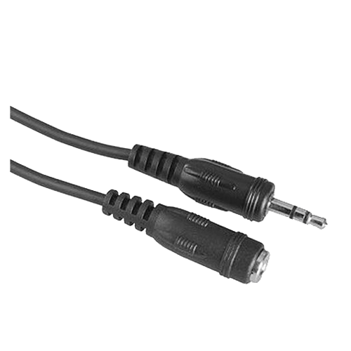 HAMA AUX audio produžni kabl 3.5mm na 3.5mm m/ž 2.5m (Crni) - 00030448, 3.5 mm, 3-pina, 3.5 mm, 3-pina - ženski, m/ž, Crna