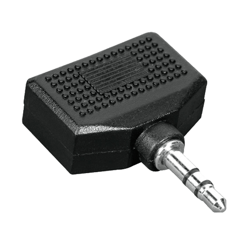 HAMA audio adapter 3.5mm 3-pina na 2x 3.5mm m/ž (Crni) - 00043353 3.5 mm, 3-pina, 3.5 mm x2, 3-pina - ženski, m/ž, Crna