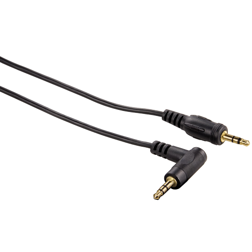 HAMA AUX audio kabl 3.5mm 3-pina m/m 0.75m ugaoni 90° (Crni) - 80900, 3.5 mm, 3-pina, 3.5 mm, 3-pina, m/m, Crna