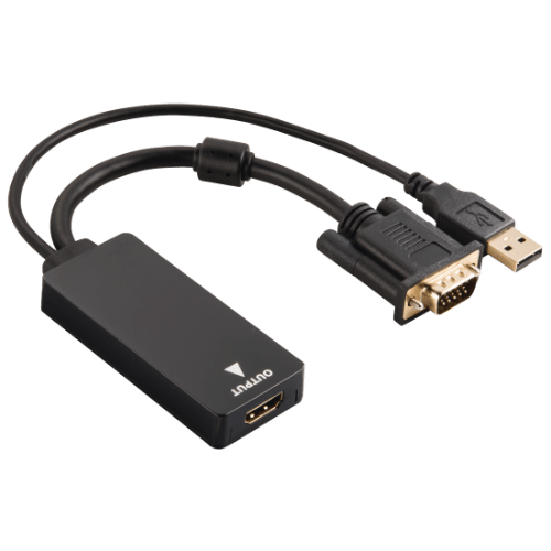 HAMA VGA+USB konverter HDMI - 00054547 USB-A, VGA, HDMI A, m/ž
