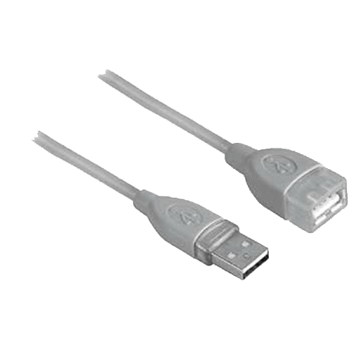 HAMA produžni USB kabl, 1.8m (sivi) - 45027, USB 2.0 - do 480 Mbps, USB-A, USB-A (ž), Okrugli