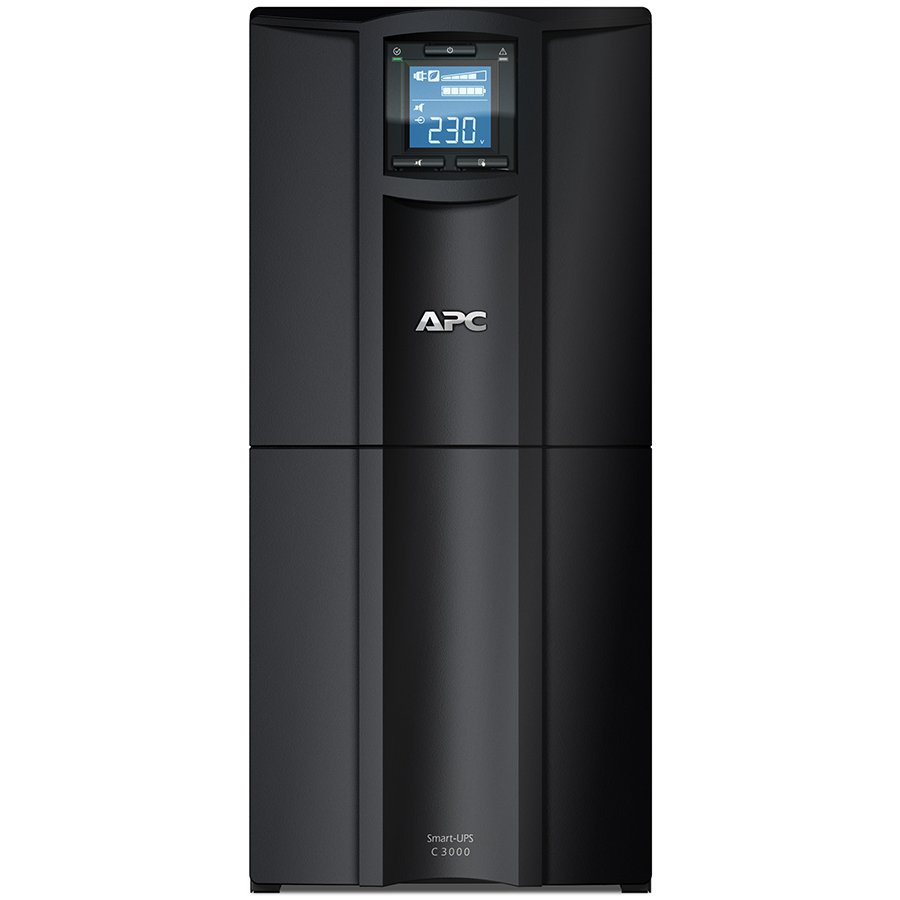 APC Smart-UPS C 3000VA LCD 230V Intelligent and efficient network power protection from entry level to scaleable runtime. Ideal UPS for servers, point-of-sale, routers, switches, hubs and other ne...