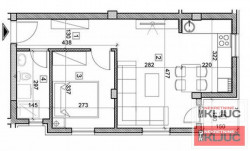 KOD ŽELEZNIČKE STANICE, 42m2, Dvosoban sa pdv