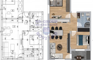 Trosoban stan na Adicama 54m2