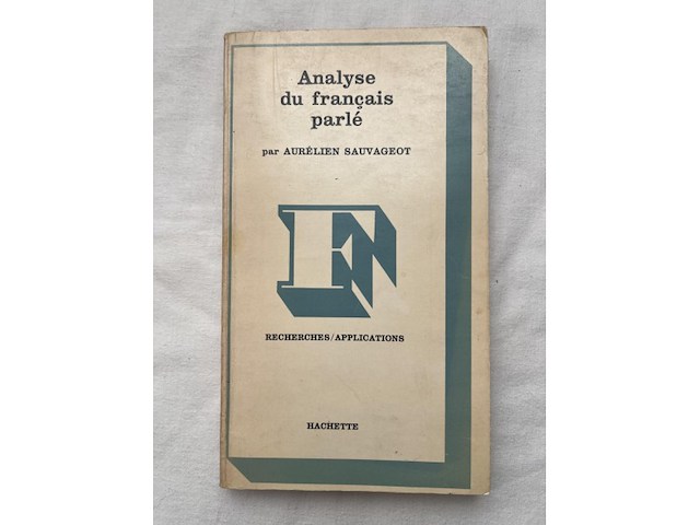 Analyse du francais parle - Aurelien Sauvageot