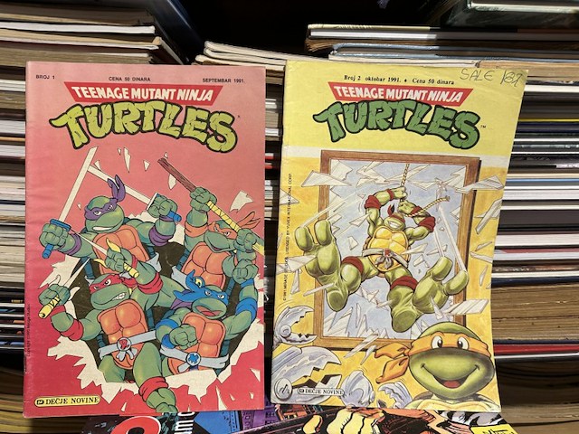 TEENAGE MUTANT NINJA TURTLES 1-6 komplet