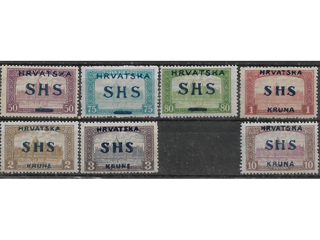 1918 - SHS Hrvatska - Lot Parlament MH