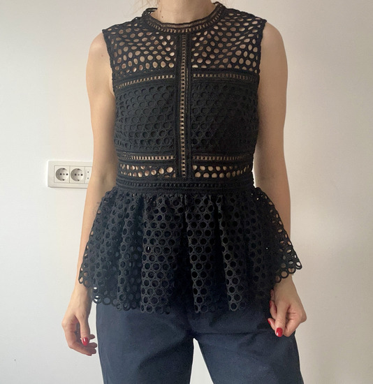 Self Portrait peplum top