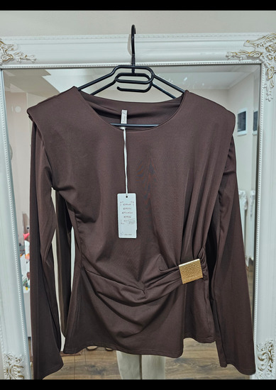 Elegantna braon bluza