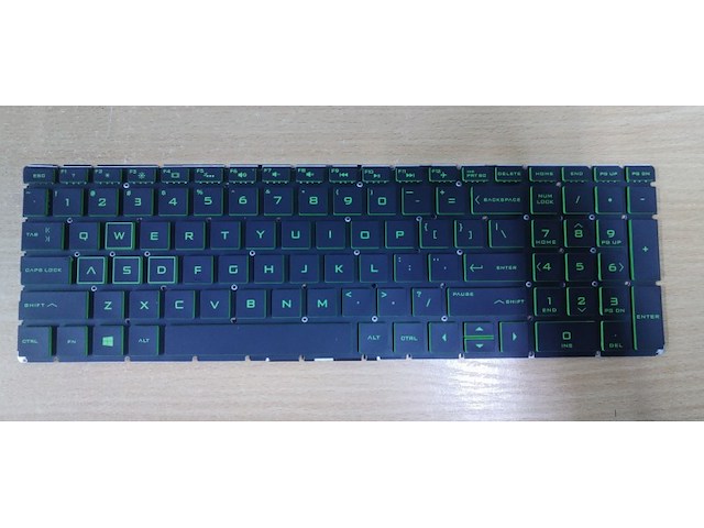HP 15-CX 15-DW 15-EC 15-CR 15-CW 15DU tastatura zelena