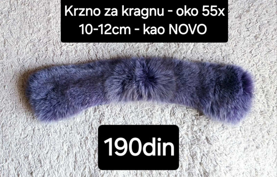 Krzno za kragnu - kao NOVO