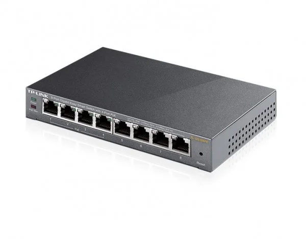TP Link 8-Port Gigabit Easy Smart Switchwith 4-Port PoE (TL-SG108PE)