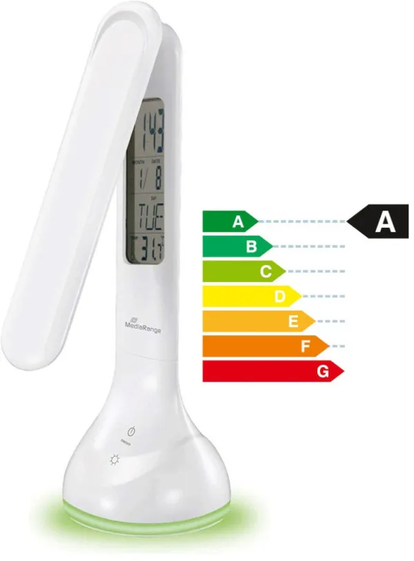 LED STONA LAMPA COMPACT LED DESK LAMP,BELA, MROS502 USB MEDIARANGE GERMANY
