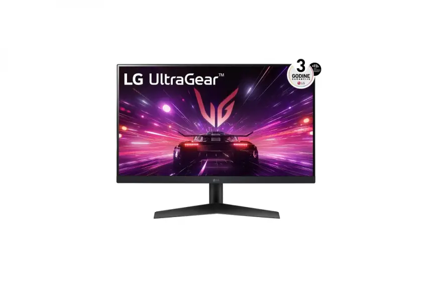 LG 24GS60F-B 24'' UltraGear IPS FHD 1920x1080@180Hz, 16:9, 1000:1, 1ms, 300 cd/m², 178º/178º, FreeSync, HDR 10, 1 HDMI, 1 DP, VESA 100x100mm, Tilt, Black, 3yw