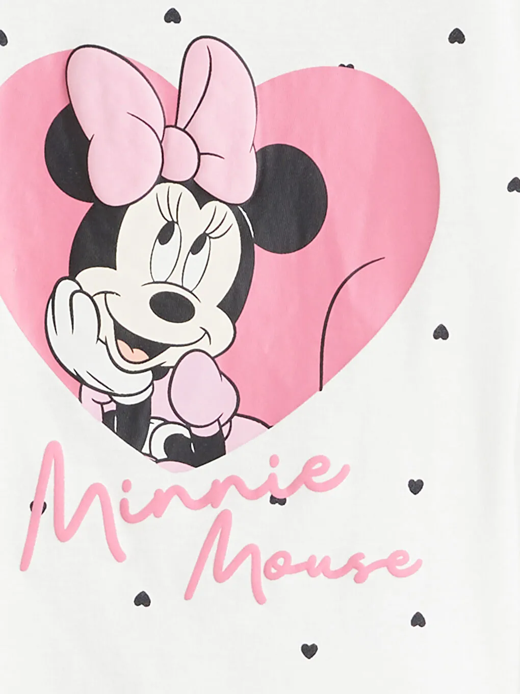 LCW Kids Majica Sa Okruglim Izrezom Minnie Mouse Štampana Za Devojčice