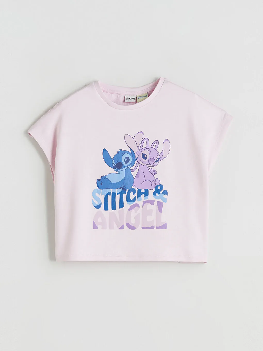 LCW Kids Stitch I Anđel Štampani Dečji Majica I Suknja-šorts