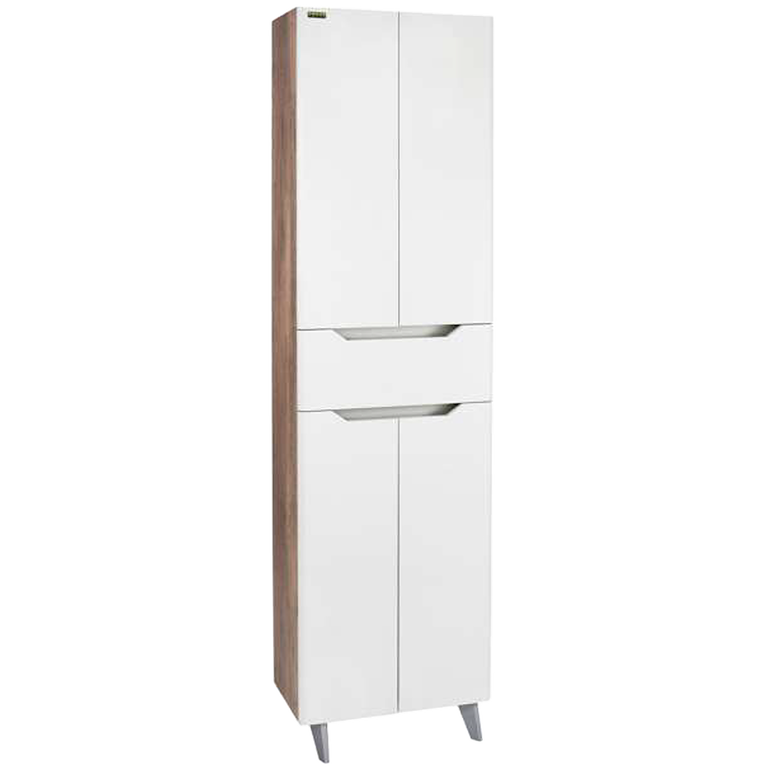 Vertikala stojeca AHRI-glossy white & oak 50x190 (bez korpe)