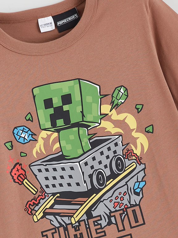 LCW Kids Minecraft Štampana Majica Za Dečake