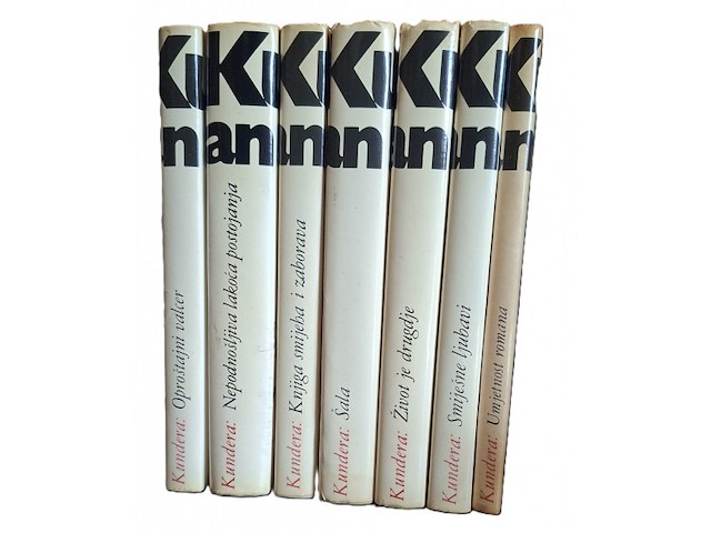 Milan Kundera - SABRANA DJELA 1-7 (komplet)