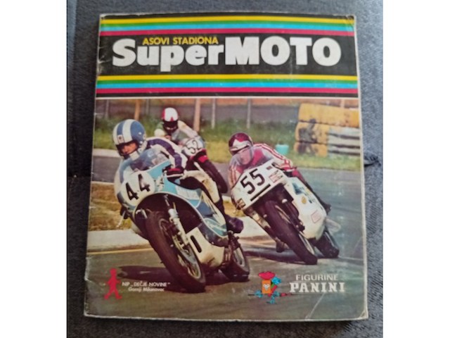 Super moto Asovi stadiona 1975 Panini Pun album