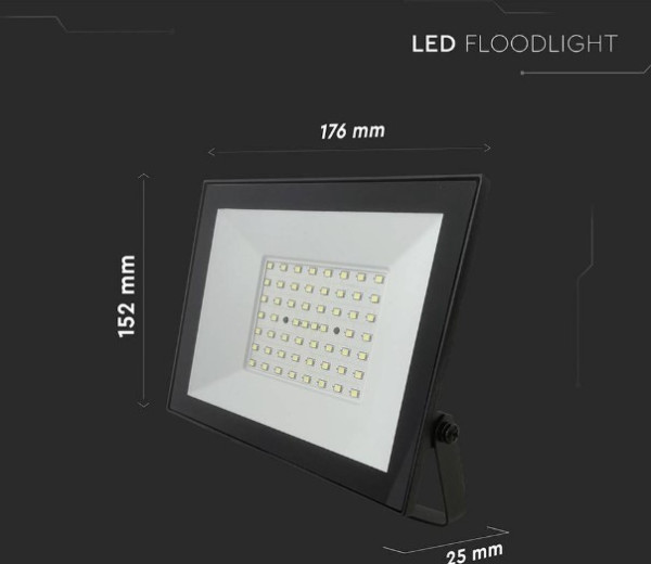 LED REFLEKTOR 50W SMD 6500K 176*152*25MM