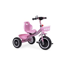 ECO TOYS Tricikl sa neklizajućim rukohvatima, zvoncem i korpom WQL-1999 Pink