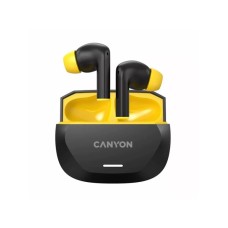 CANYON Slušalice HEXAGON 7 TWS ANC+ENC Wireless Charge Black Yellow