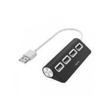 HAMA USB 2.0 HUB 1:4, 480 Mbit/S, Crni, 200119