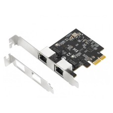 E-GREEN PCI-Express kontroler 2-port 2.5 Gigabit Ethernet (Realtek 8125B)