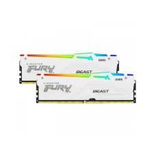 KINGSTON DIMM DDR5 32GB 2x16kit 5.600MHz FURY Beast White RGB XMP KF556C40BWAK2-32