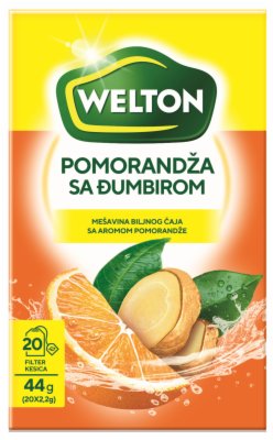ČAJ POMORANDŽA&ĐUMBIR WELTON 44G