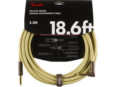 Fender PRIBOR Deluxe Series Tweed Instrument Cables Tweed 18.6ft