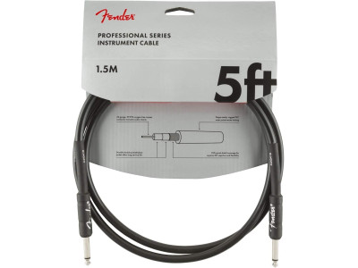 Fender PRIBOR Pro 5ft Instrument Cable Black