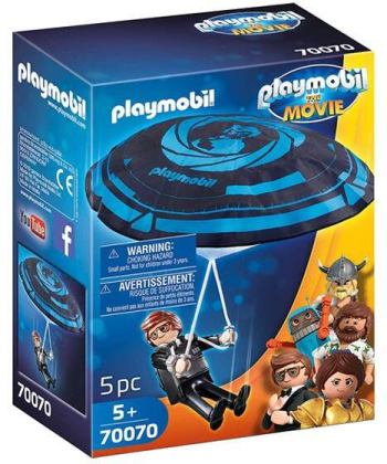 Playmobil igračka za decu Movie Rex Dasher sa padobranom 5 elemenata - 20840