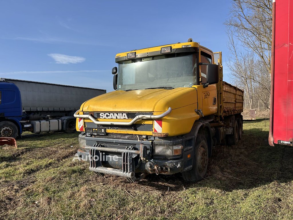 Scania P113, kipper , manual pump diesel , full spring kiper