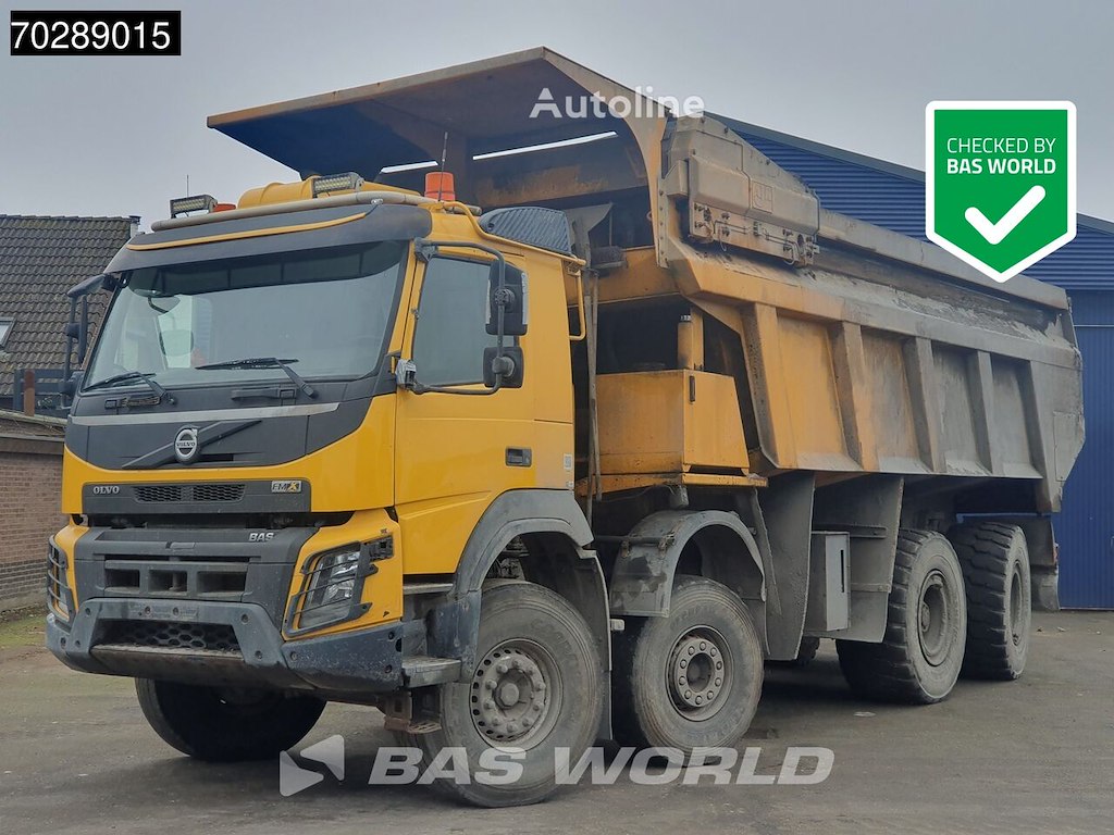 Volvo FMX 520 FMX 8X4 32m3 AJK Pusher Big-Axle Steering-Axle Powertron kiper