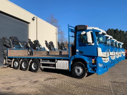 Mercedes-Benz AROCS 3240 8X4 - HIAB X-HIPRO 192 E4 CRANE TRUCK kamion s ravnom platformom