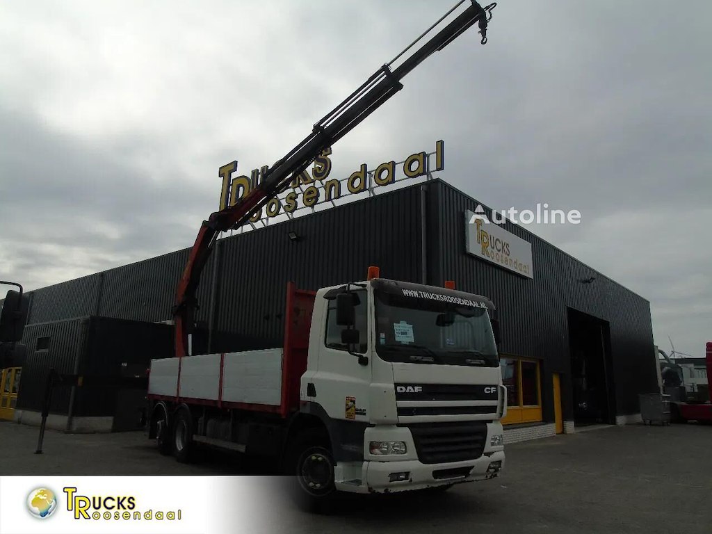 DAF CF 85.380 + MANUAL + PALFINGER PK20.000 + 6X2 STEERING kamion s ravnom platformom