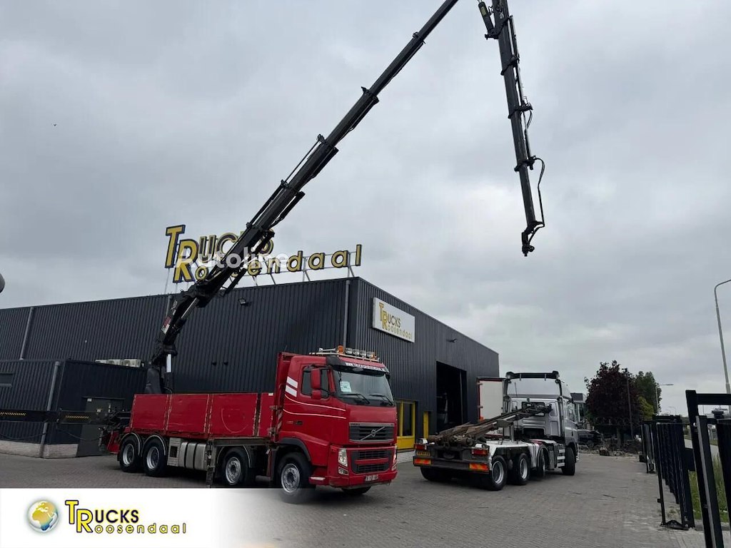 Volvo FH 12.460 + HIAB 700E-6 HI HIPRO + JIB 4X + 8X4 + EURO 5 + REMOT kamion s ravnom platformom