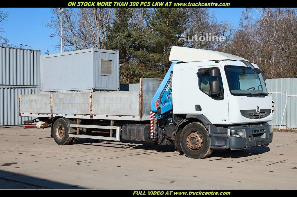 Renault PREMIUM DXI D 320.18, KRAN/CRANE ATLAS kamion s ravnom platformom