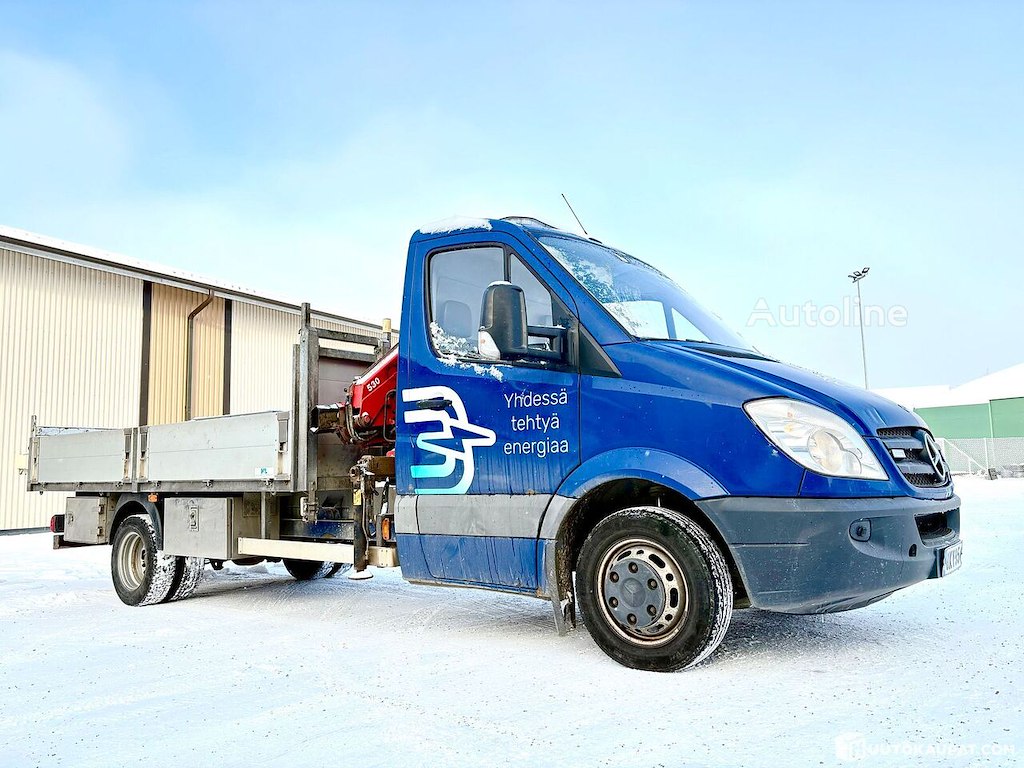 Prodaje se Mercedes-Benz Sprinter, Ferrari 530 crane, recently inspected, 2008, Kokkola 2 kamion s ravnom platformom na aukciji