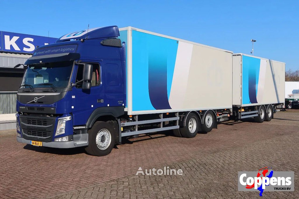 Volvo FM 420 6x2 Bak + Dhollandia klep 1500 kg + Aanhanger 94-WS-TS kamion furgon + prikolica furgon