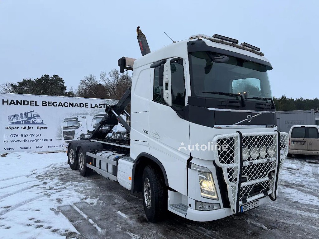 Volvo FH 500 Hook-lift, + Crane / Lift-dumper hydraulics, YM: 2017 kamion rol kiper