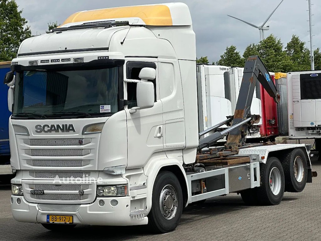 Scania R520 V8 6x2 Haakarm 20T Retarder Euro 6 kamion rol kiper