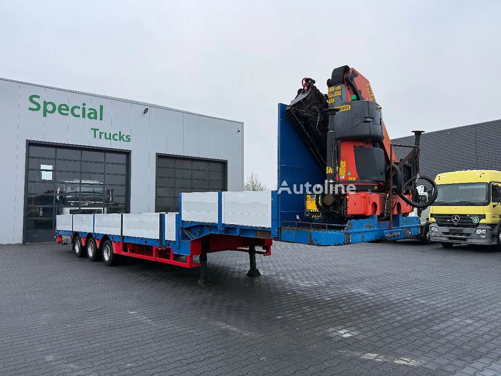 Faymonville TL3081 + Palfinger PK34002-SH D Semi lowloader / dieplader / tie poluprikolica sa niskom platformom
