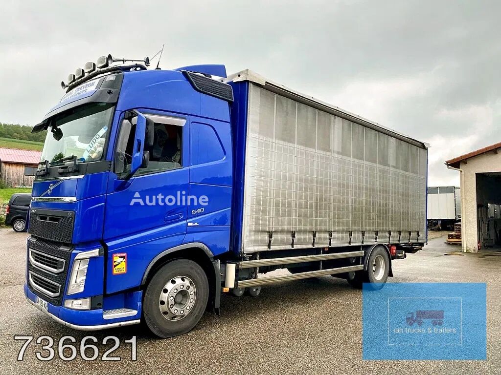 Volvo FH 540 4X2 GLOBETROTTER LL VEB+ I-PARK COOL 2015 kamion sa klizna zavesa cerada