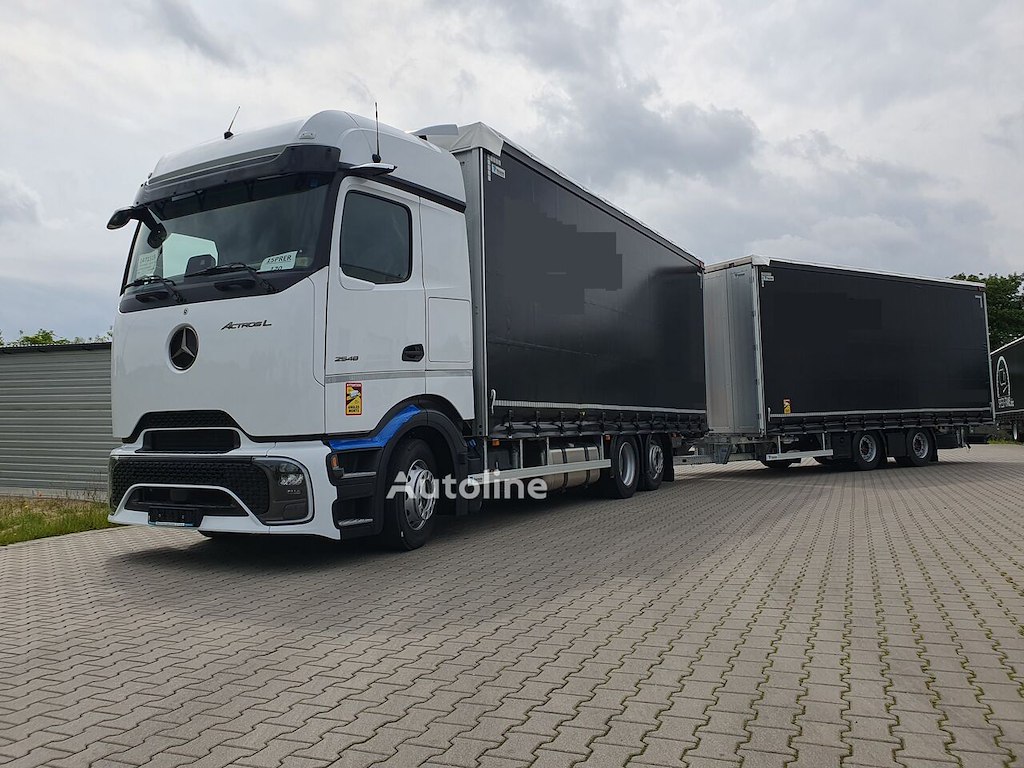 Novi Mercedes-Benz Actros 2548 kamion sa klizna zavesa cerada + prikolica sa kliznom ceradom